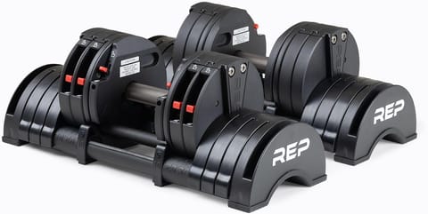 REP QuickDraw Adjustable Dumbbell – 2.5–25kg (Pair) | Fast Change, Pro ...